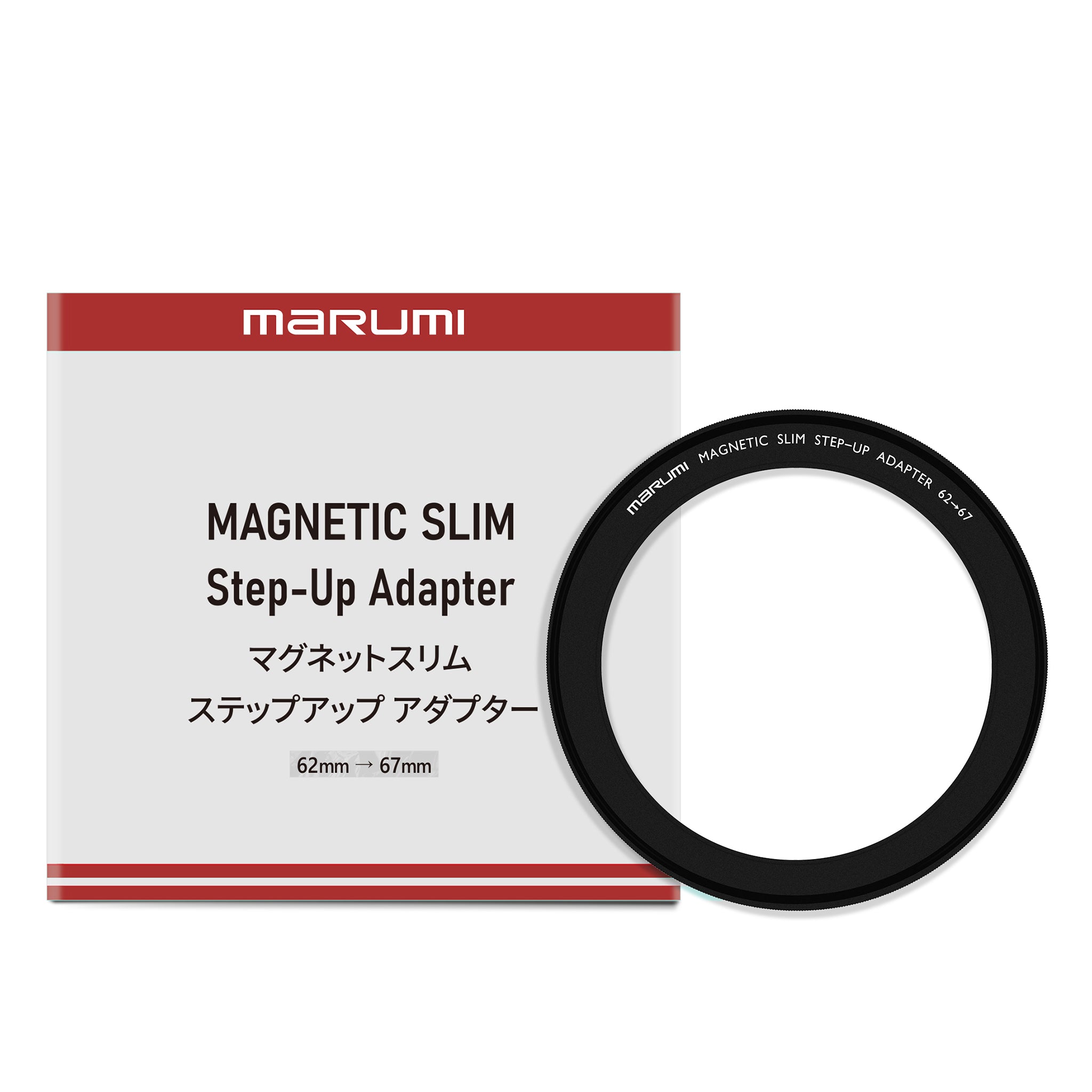 Magnetic Slim Step-Up Adapter - 6SKUs from 62 to 82mm |Marumi – marumi