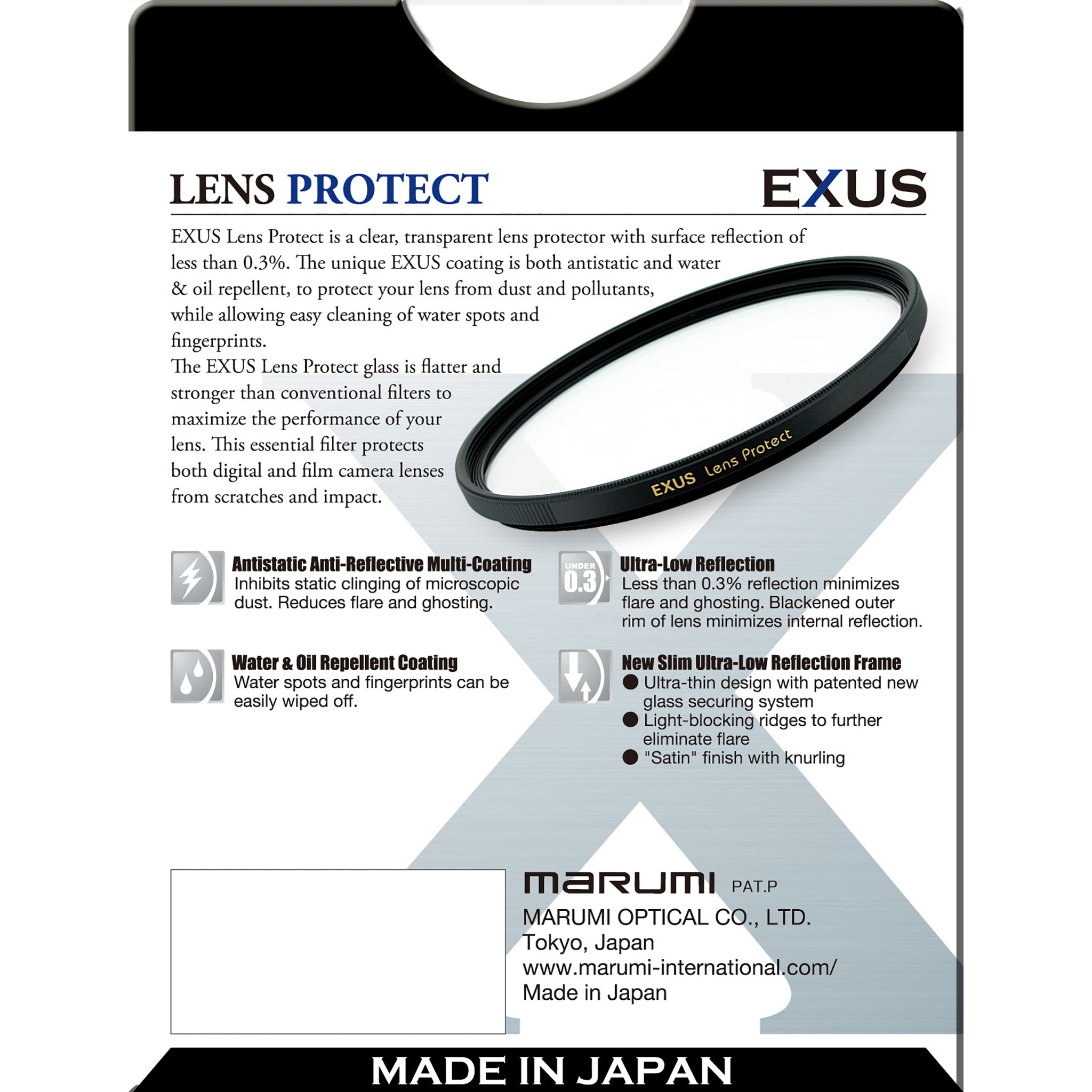 EXUS Lens Protect -Flagship Protection Filter|Marumi – marumi